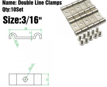 Stainless Twin Saddle Clamp